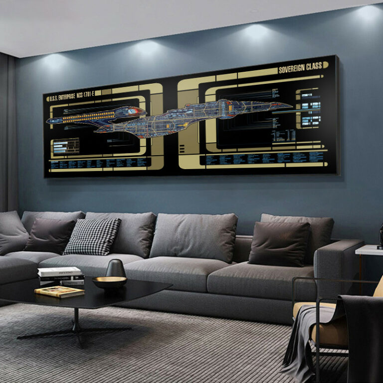 Sovereign Class - U.S.S. Enterprise-E LCARS Schematic Canvas - Tazila