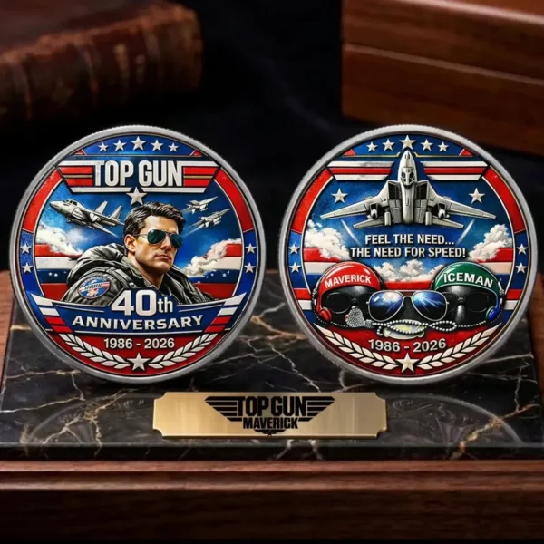 Top Gun 40th Anniverary 2026 Commemorative Coin – Tazila