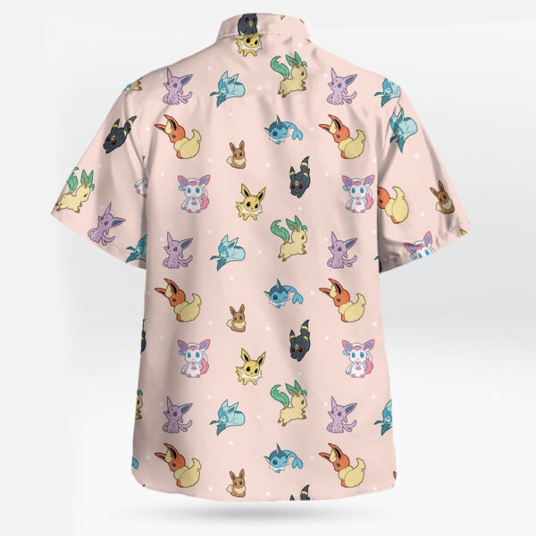 All Eevee Evolutions Men Pokemon Hawaiian Shirt Unisex - Tazila