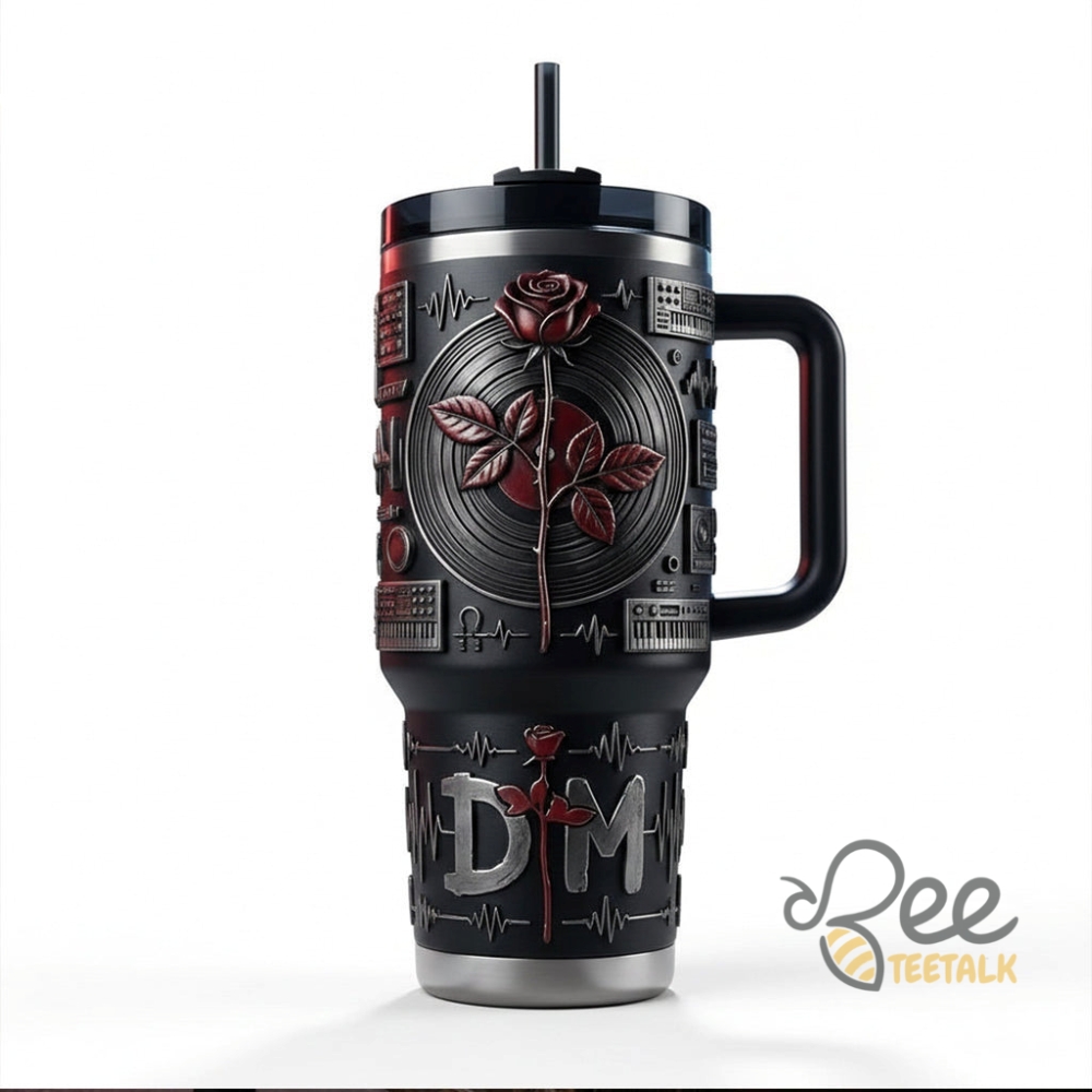 Unisex Depeche Mode Violator With Handle Graphic Tumbler for Fans - Tazila