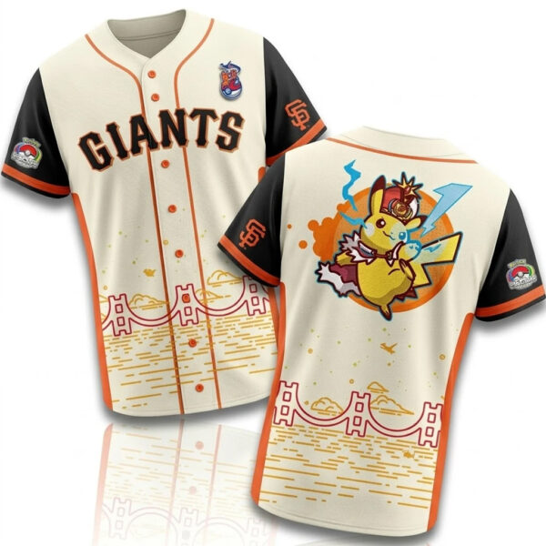 Unisex San Francisco Giants Pokemon Worlds Night 2026 Pikachu Baseball ...