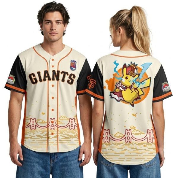 Unisex San Francisco Giants Pokemon Worlds Night 2026 Pikachu Baseball ...