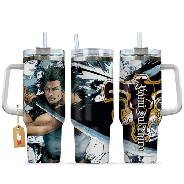 Yami Sukehiro Black Clover Anime Graphic Tumbler for Anime Fans - Tazila